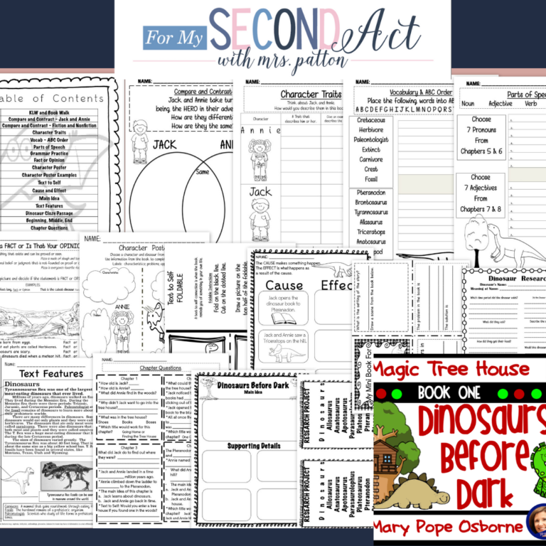 Activities for Dinosaurs Before Dark - For My Second Act