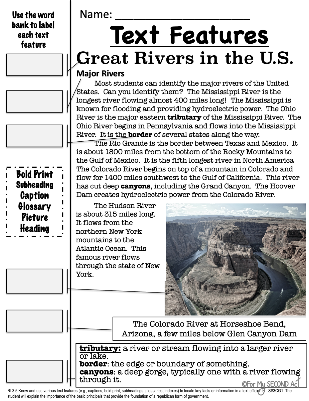 US Rivers And Mountains - For My Second Act