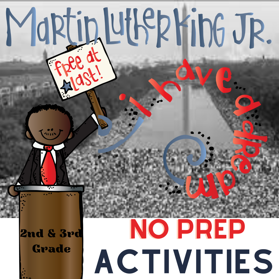 Martin Luther King Activities - For My Second Act