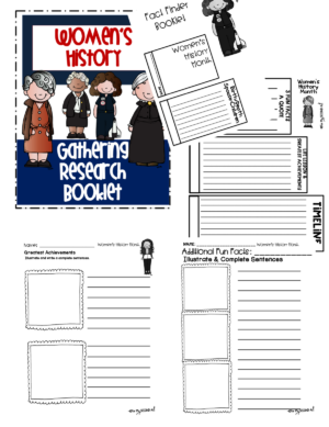 Women's History Month Activities - For My Second Act