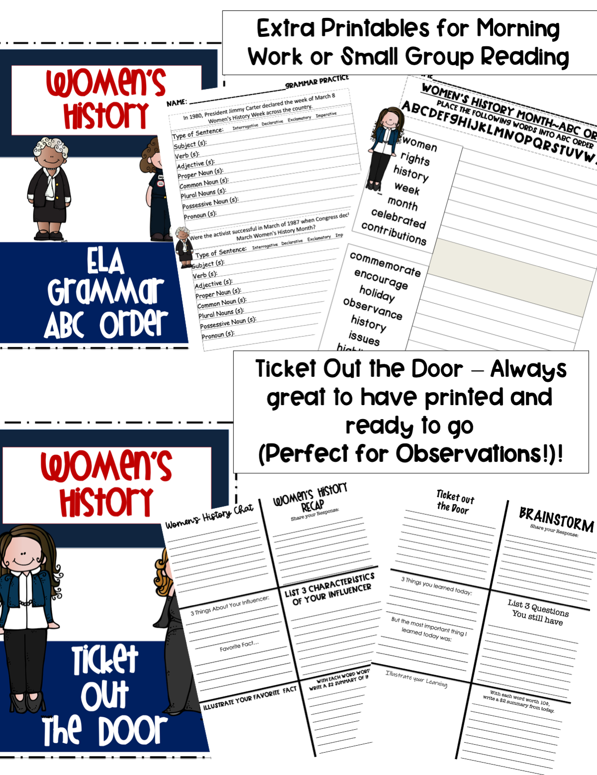 Women's History Month Activities - For My Second Act