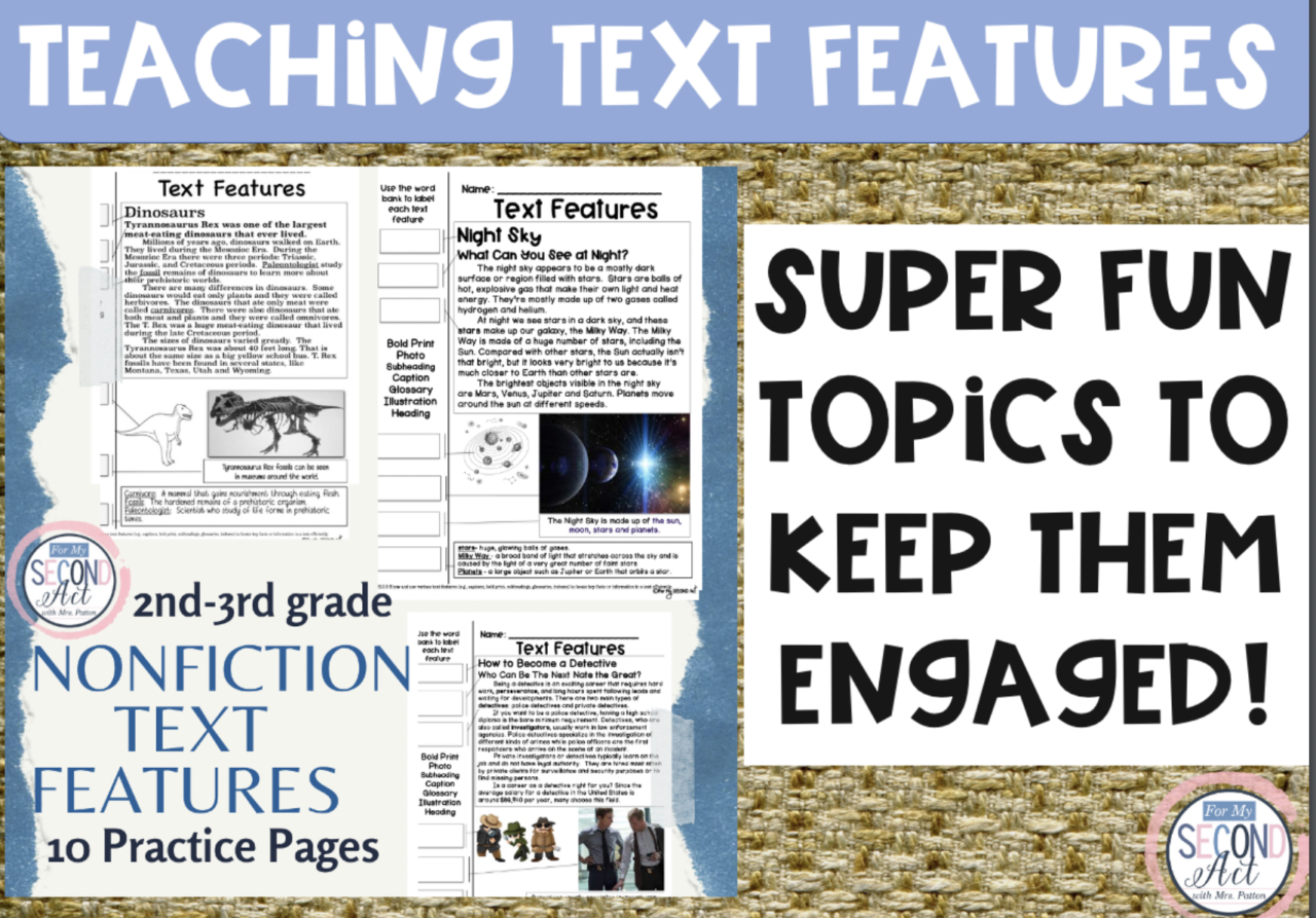 How Anchor Charts Can Make a Difference when Teaching Text Features ...