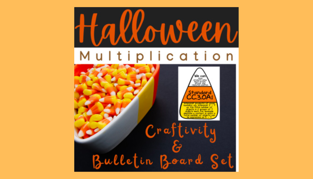 Candy Corn Halloween Multiplication - For My Second Act