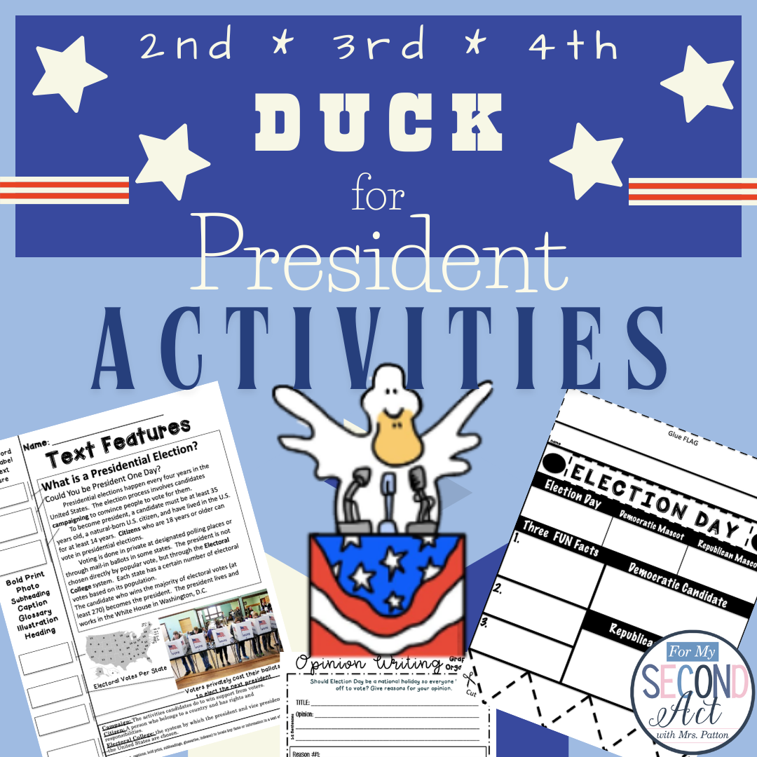 Duck for President Election Lesson Plans - For My Second Act
